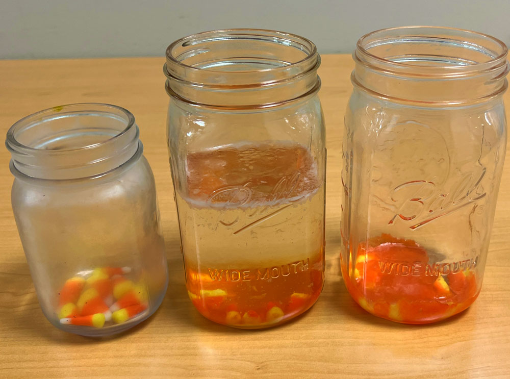 Candy Corn Jar Science Experiments | The Children's Museum of Indianapolis